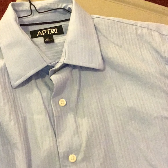 Apt. 9 | Shirts | Apt 9 Mens Button Down Shirt Sz M Lt Blue | Poshmark